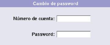 Cambio de Password